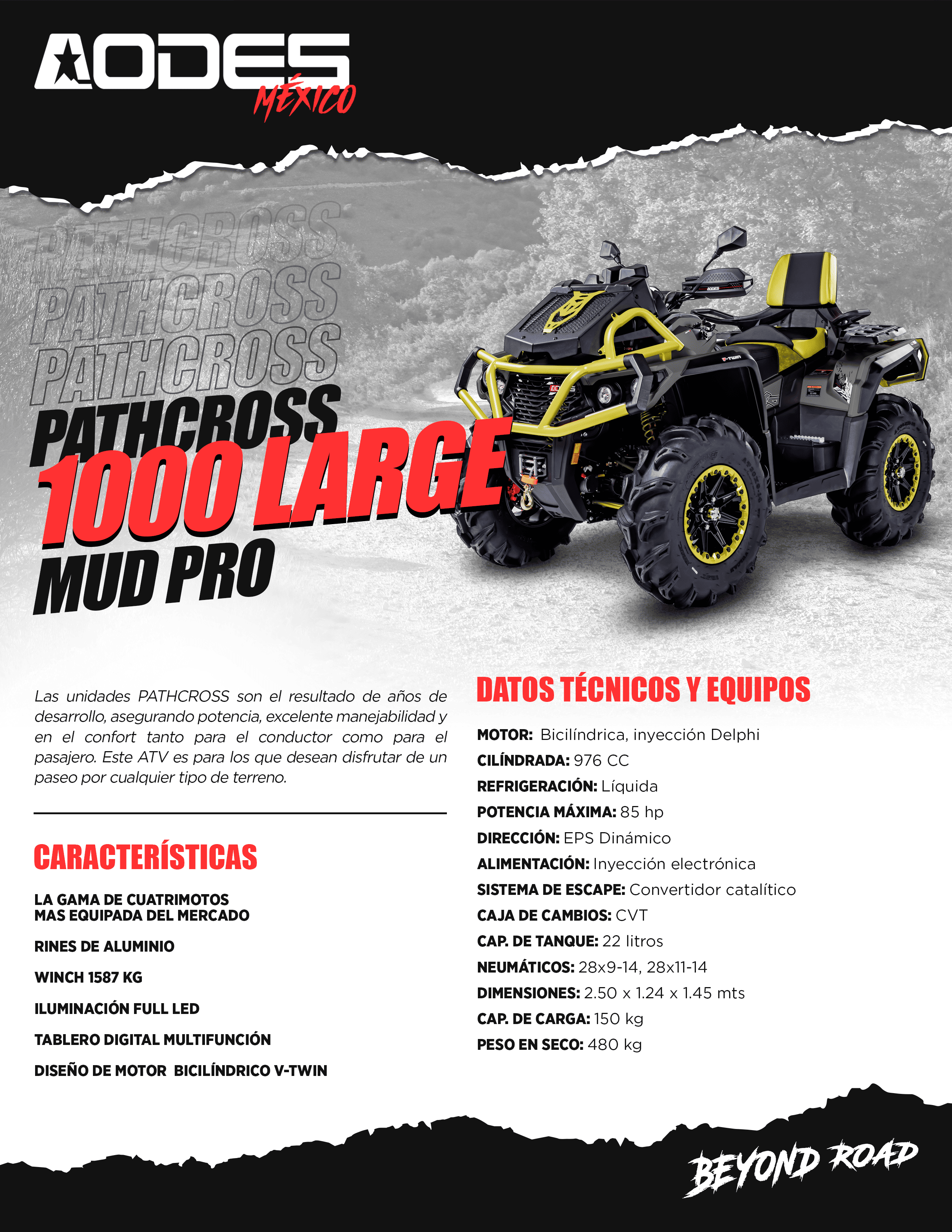 Pathcross 1000 L Mud Pro | AODES México
